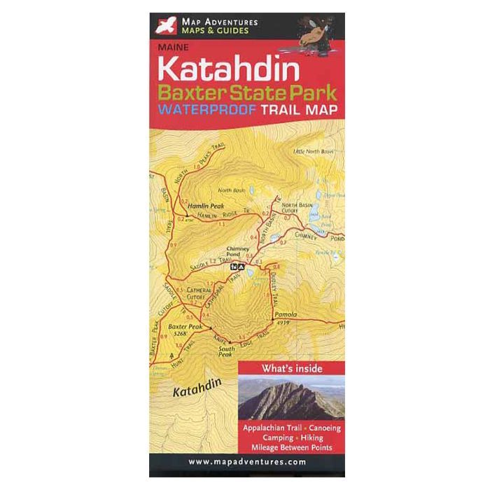 Baxter, Mt. Katahdin Waterproof Trail Map – Easton Outdoor Company