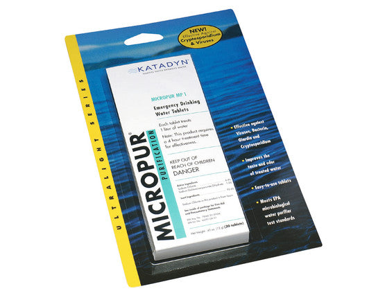 Katadyn Micropur MP1 Purification Tablets – Easton Outdoor Company
